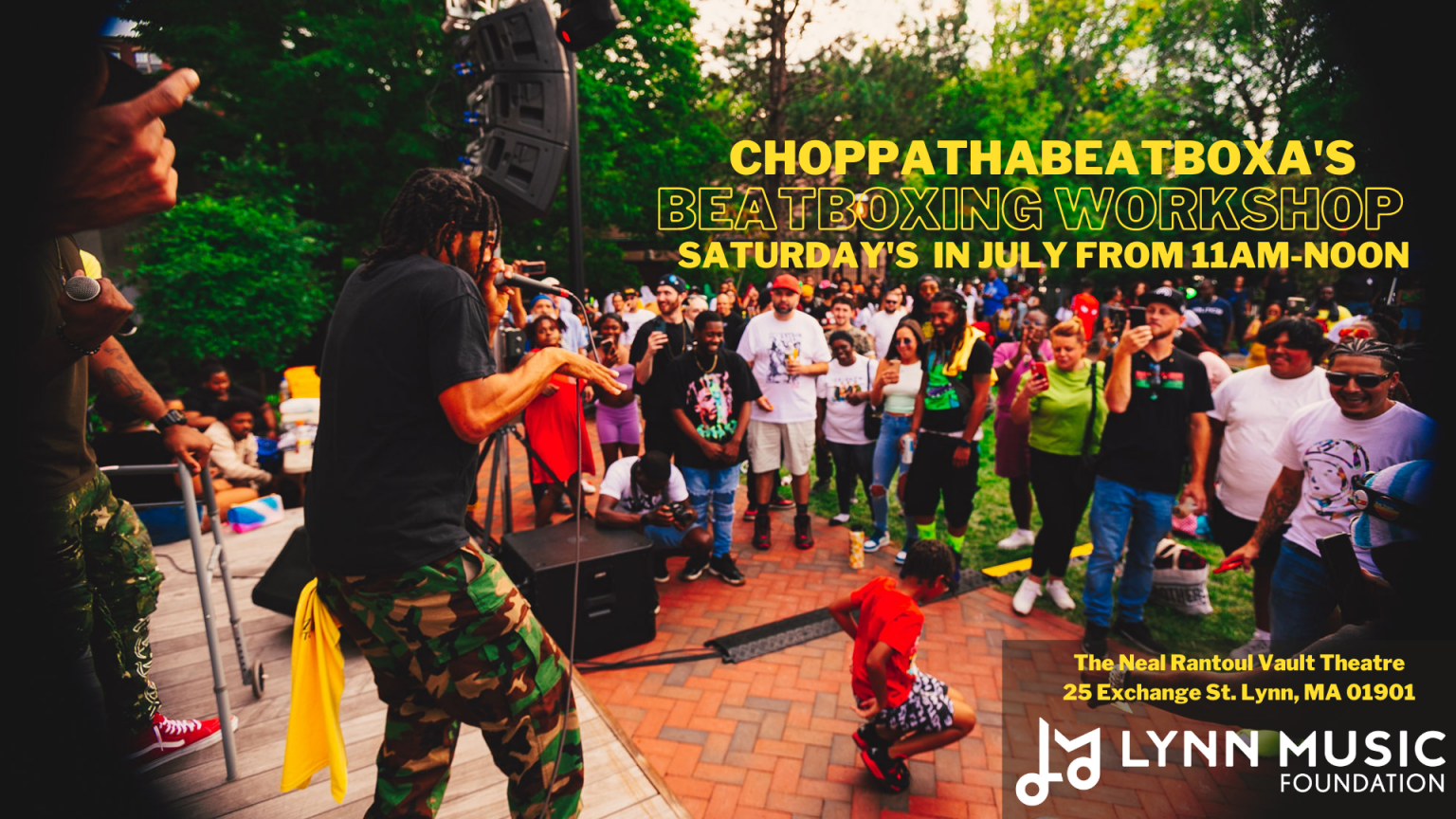 The Vault Presents: ChoppaThaBeatboxa’s Beatboxing Workshop – Lynn Museum